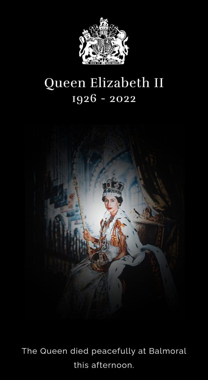 Morre Rainha Elizabeth II, aos 96 anos, na Escócia
