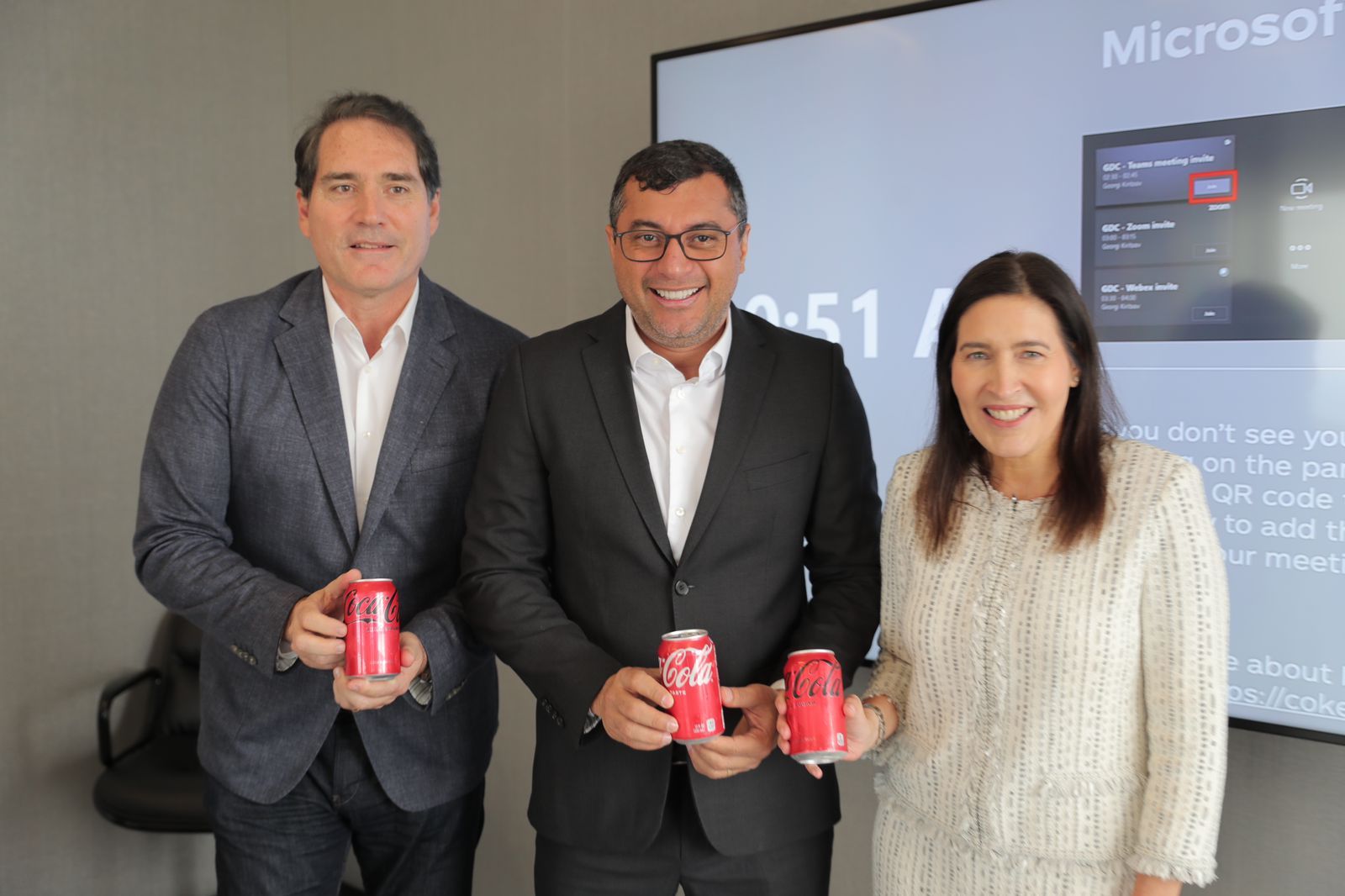 Wilson Lima convida Coca-Cola a renovar parceria com o Amazonas